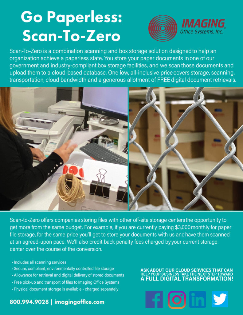 Downloadable Scan-To-Zero Brochure - Imaging Office Systems